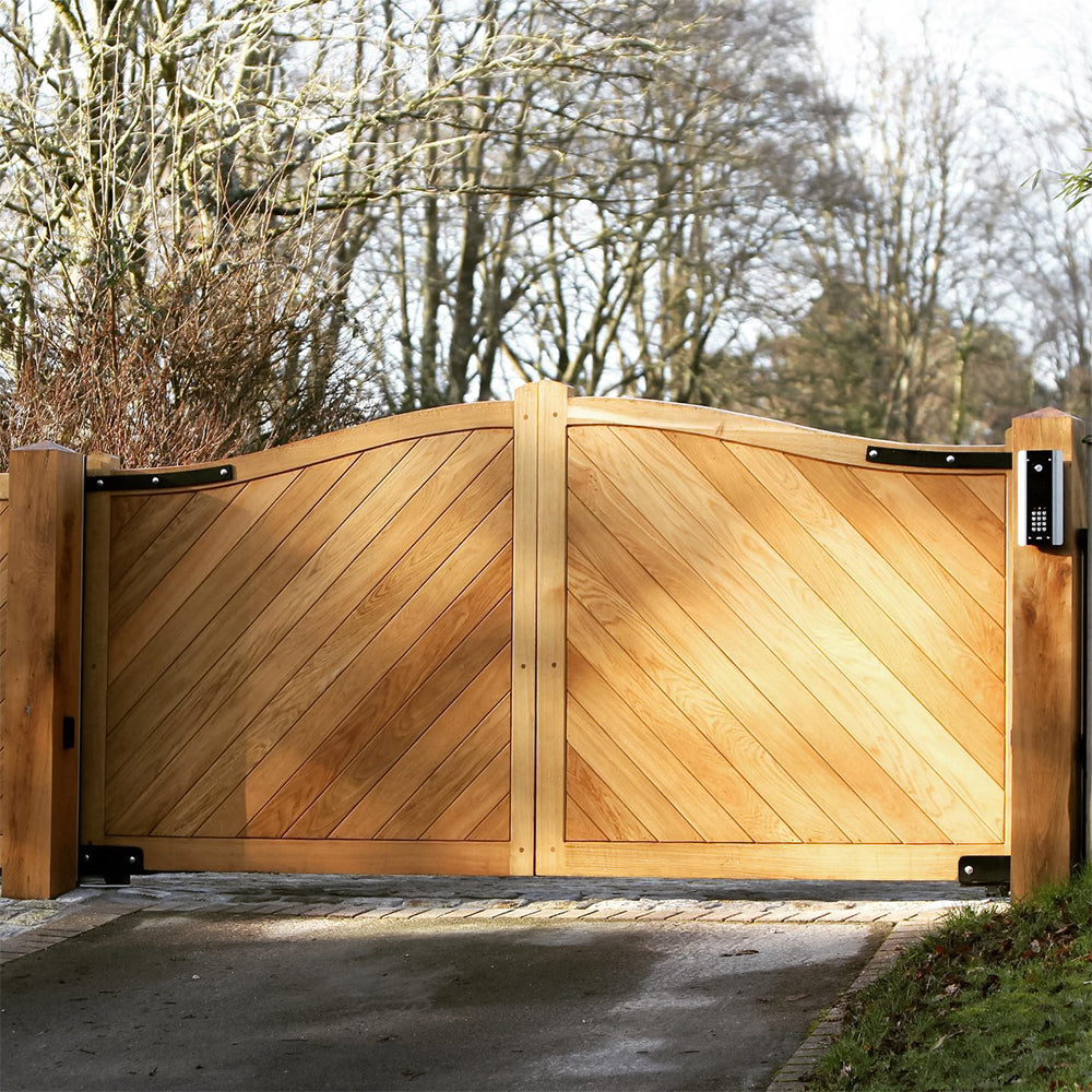 12x6 Driveway Gate Dual Swing – IronCrestGates